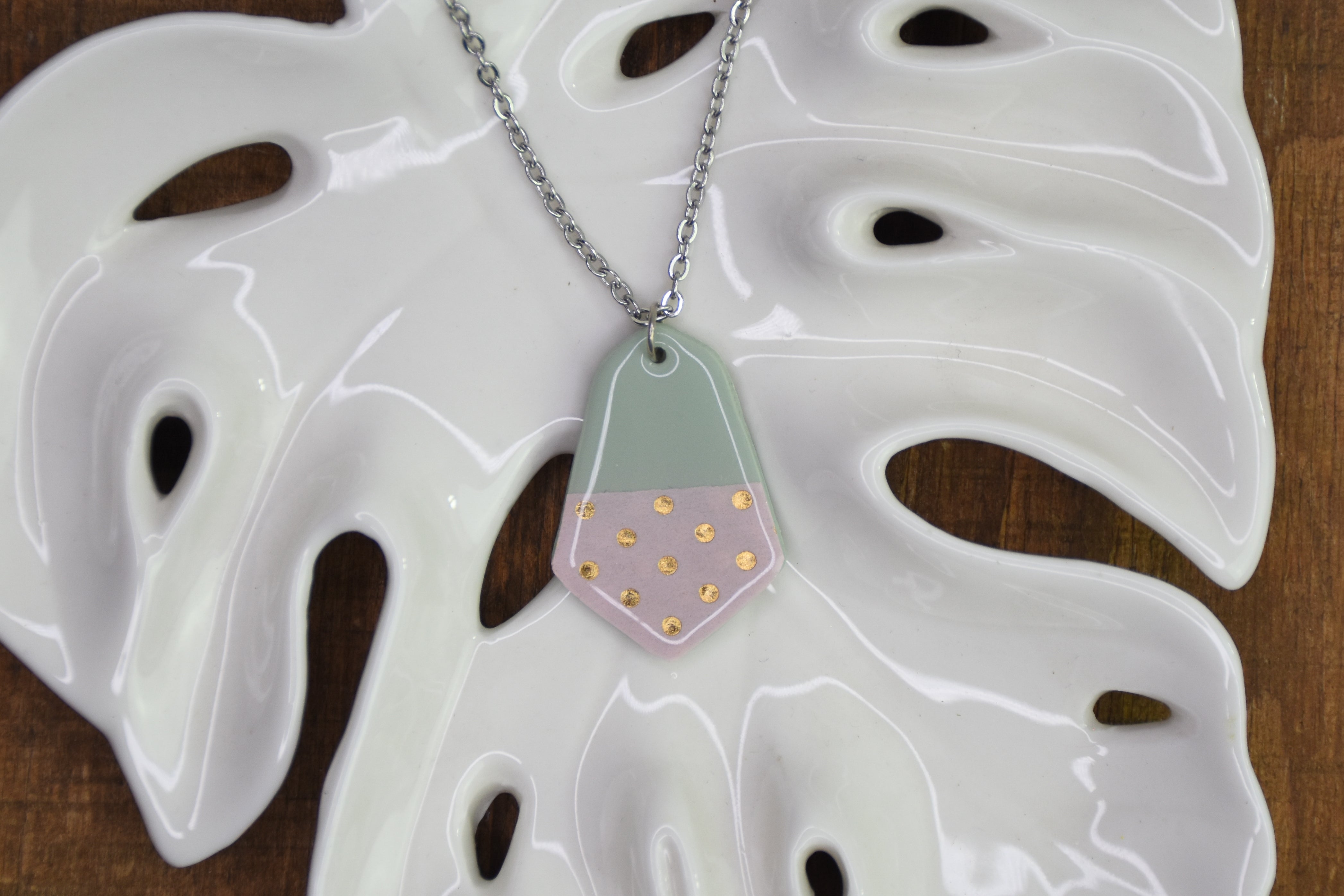 Sculpey Premo Washi Tape Pendant